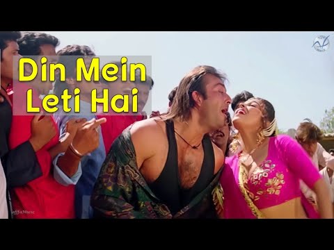 Din Mein Leti Hai | 4K Video | Sanjay Dutt | Akshay Kumar | Farheen | Kanchan |🎧HD Audio