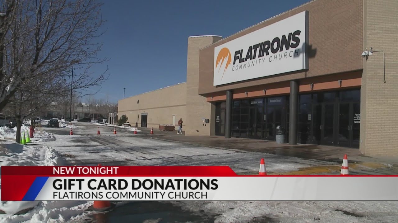 Local community church accepting donations for gift cards - YouTube