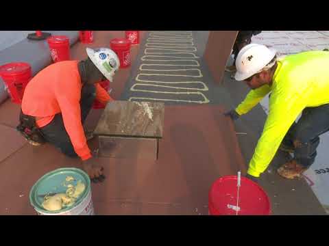 BLUE RIDGE FIBERBOARD: STRUCTODEK HD WITH PRIMED RED COATING - YouTube