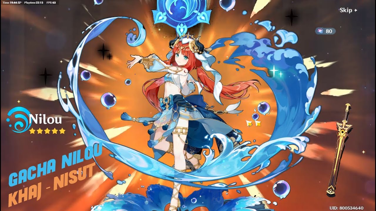 GACHA NILOU AND KHAJ-NISUT IN 80 PULLS? It Is Possible? - Genshin ...