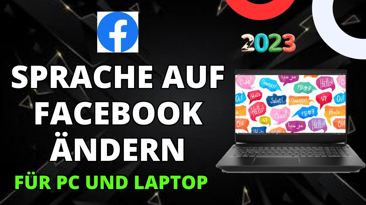 So ändern Sie die Sprache auf Facebook (Desktop- und Laptop-Computer ...