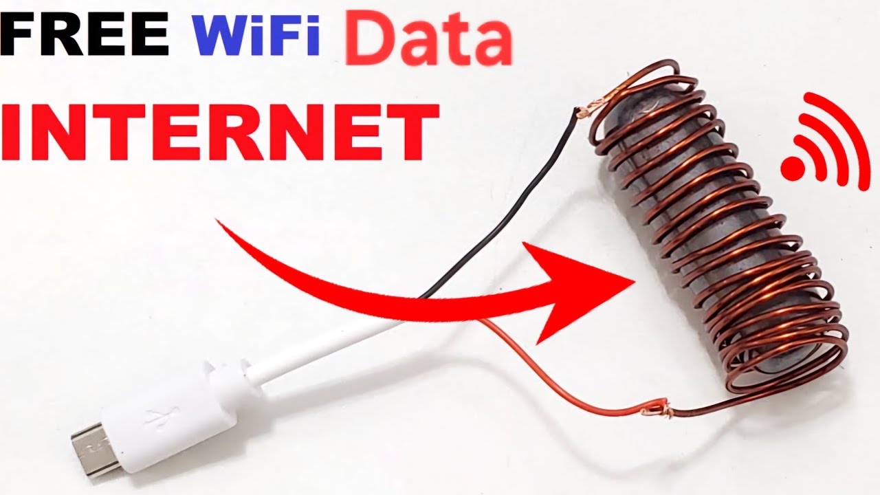 HOW TO GET FREE INTERNET FROM COPPER WIRE WiFi AT HOME - YouTube