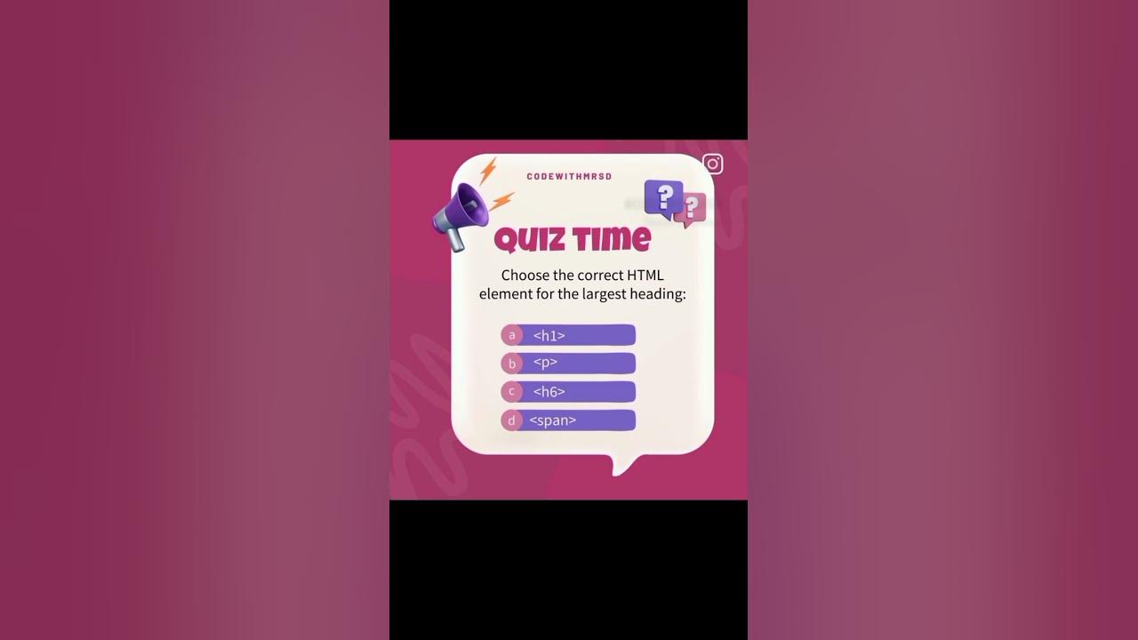 Html5 Daily Quiz Coading Css3 Quiz Coder Development Softwaredev Sorts Coding Youtube