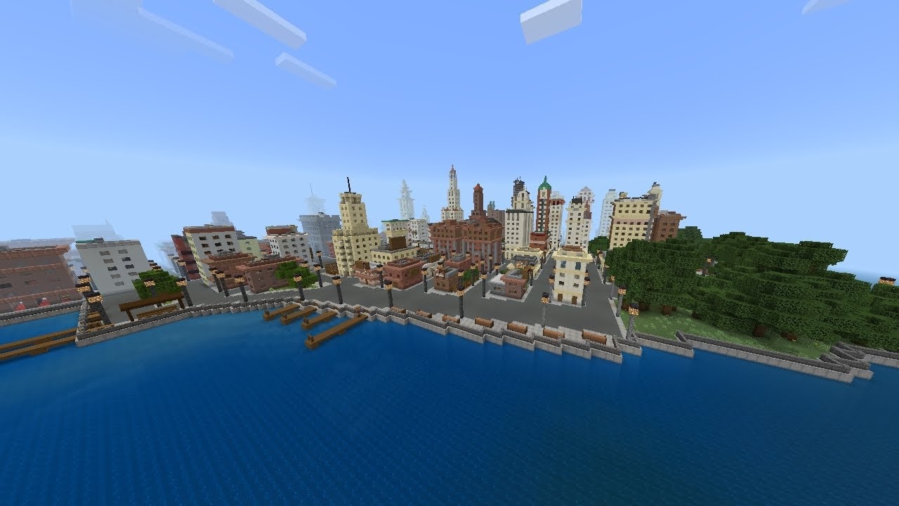 minecraft new york city in the 1920s showcase 08 - YouTube