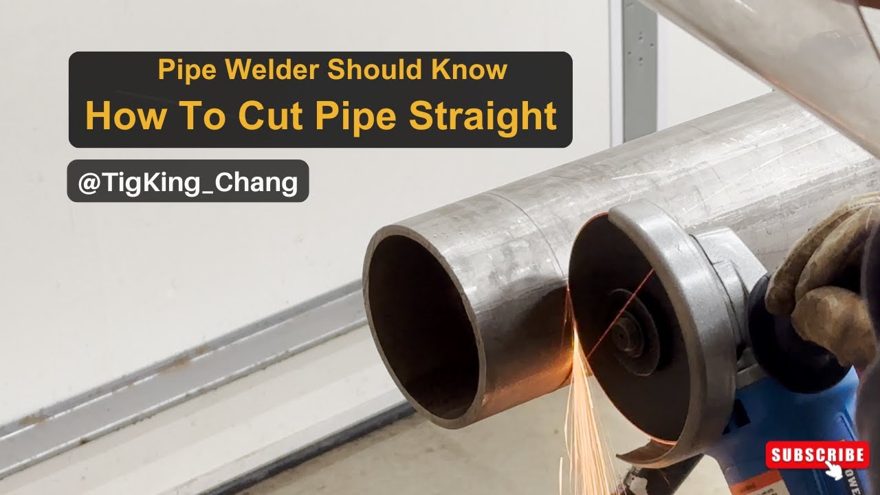 Pipe welder should know how to cut pipes straight - YouTube
