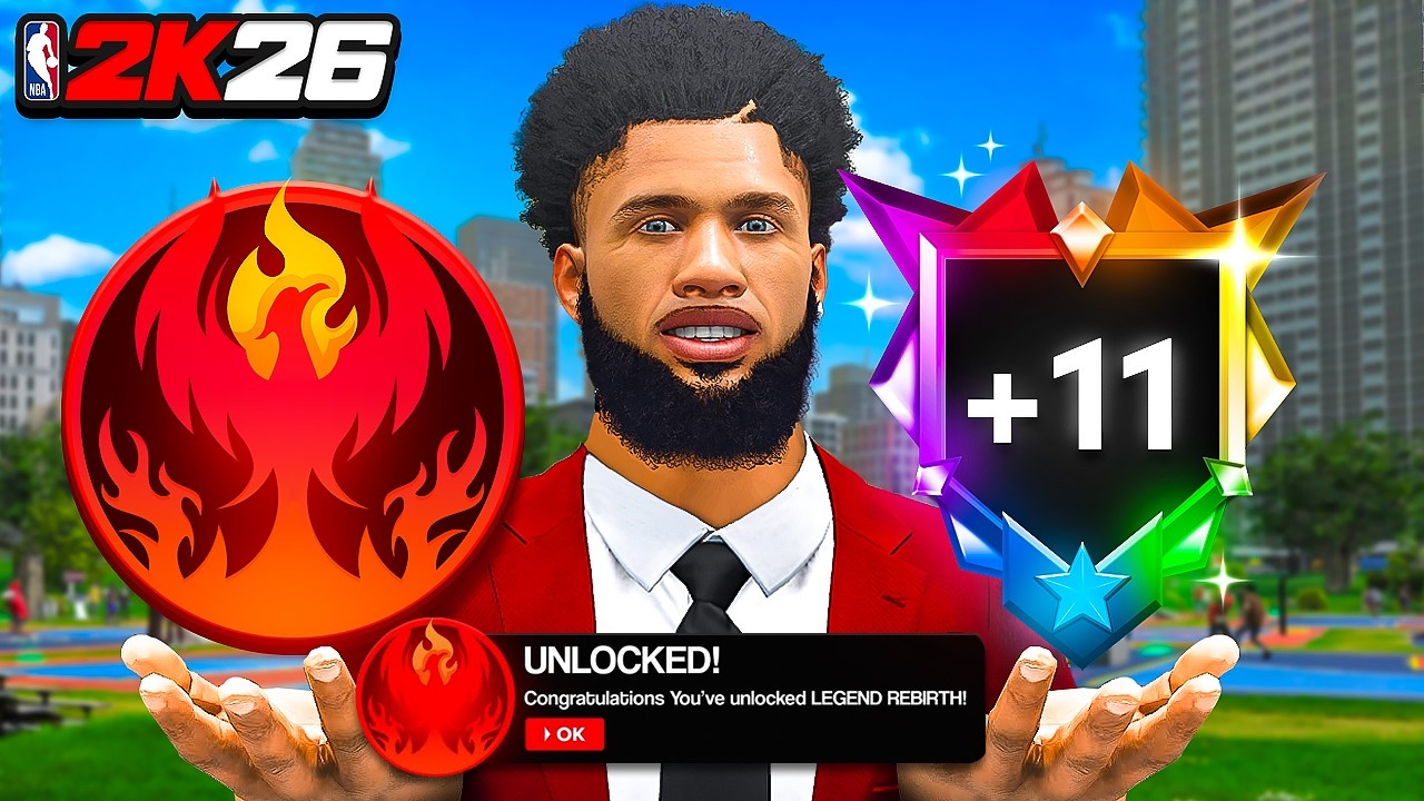 What LEGEND REBIRTH +11 CAP BREAKERS Looks Like in NBA 2K26 - YouTube