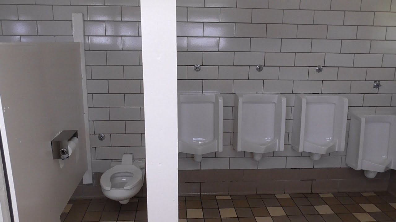 [215] 1971 State park restroom with American Standard fixtures - YouTube