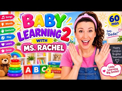 Baby Learning With Ms Rachel | Learn First Words, ABC & Nursery Rhymes | Toddler Learning l 