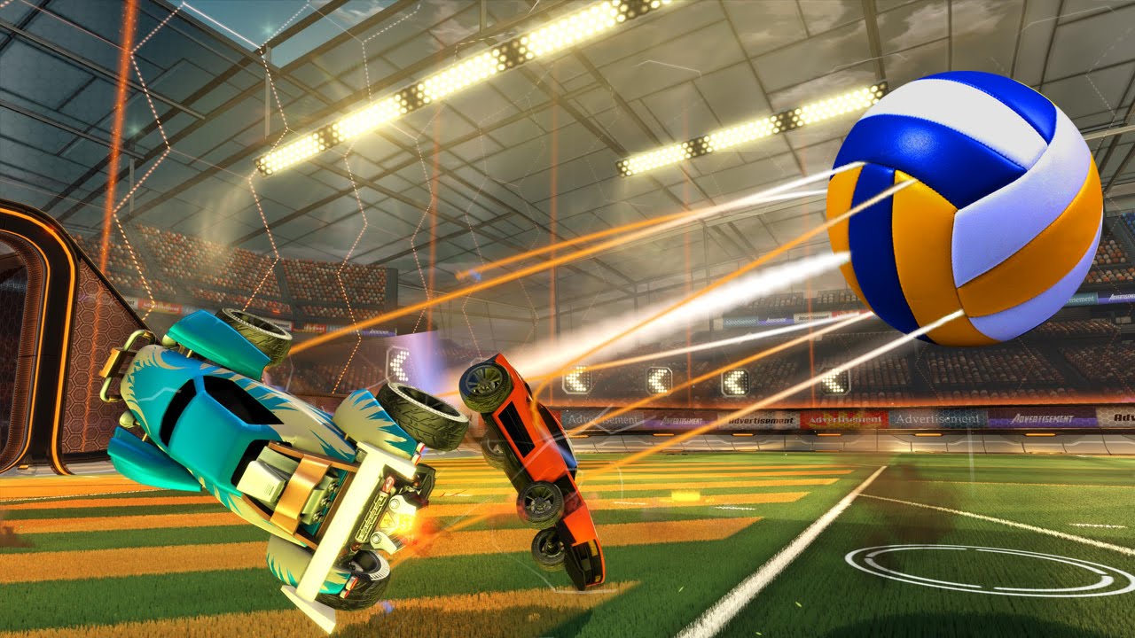 INSANE ROCKET LEAGUE VOLLEYBALL!! - YouTube