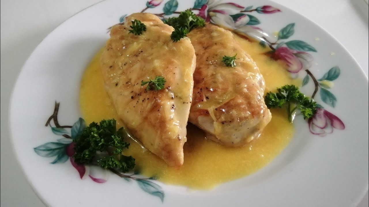 como hacer pechuga al ajillo - YouTube