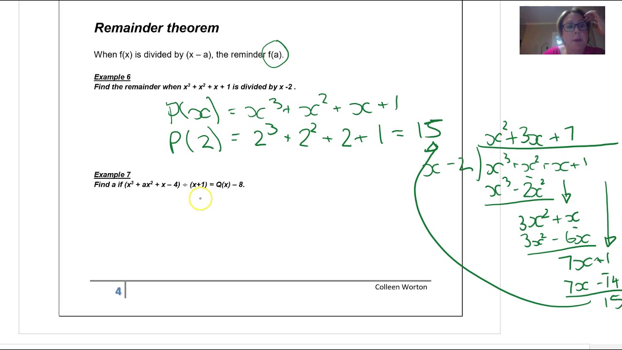 remainder theorem - YouTube