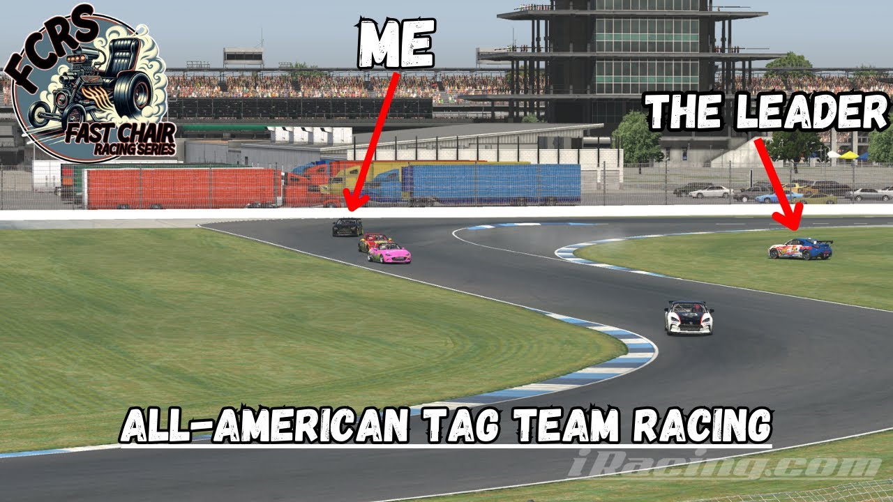 FCR All American Tag Team iRacing League Race 7 at Indy Road - YouTube