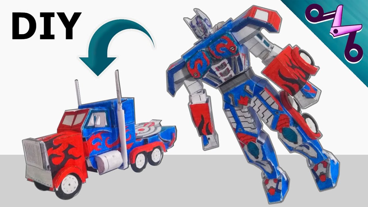 Com uma Simples Ideia Eu Fiz esse Optimus Prime de Papel! Descubra aqui ...