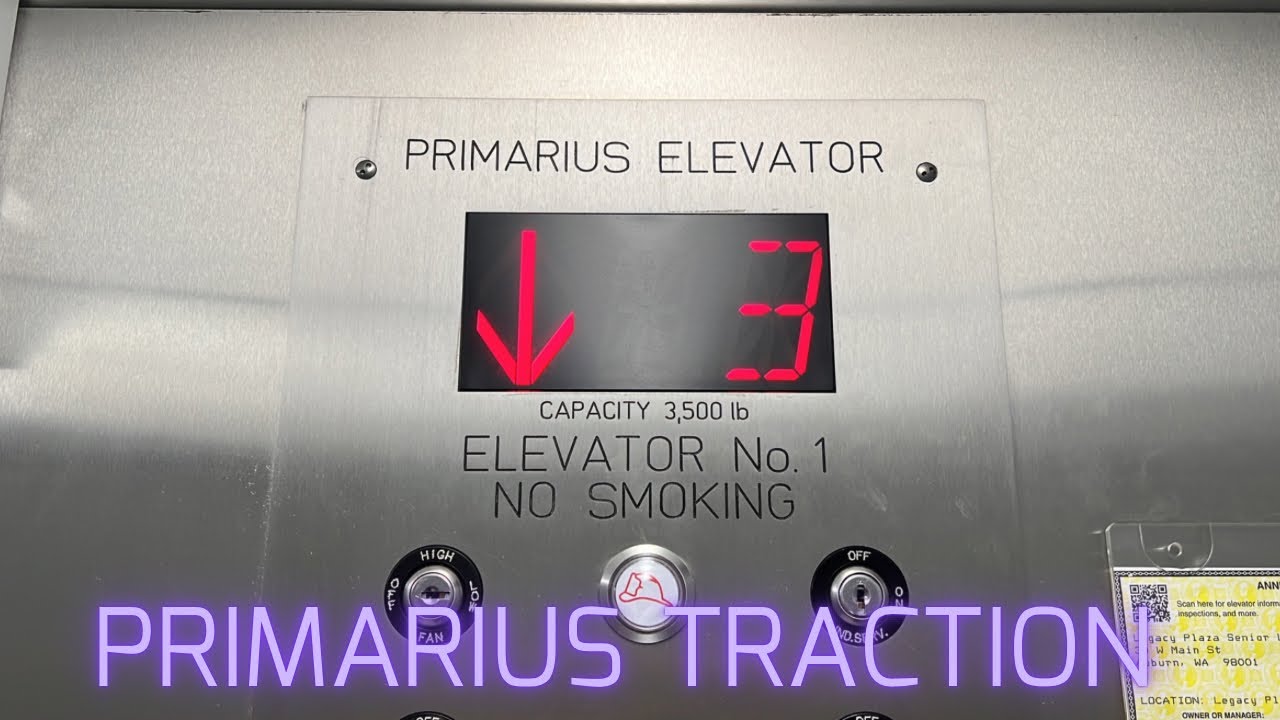 LOUD Primarius Traction Elevator | Shag Legacy Plaza | Downtown Auburn, WA - YouTube