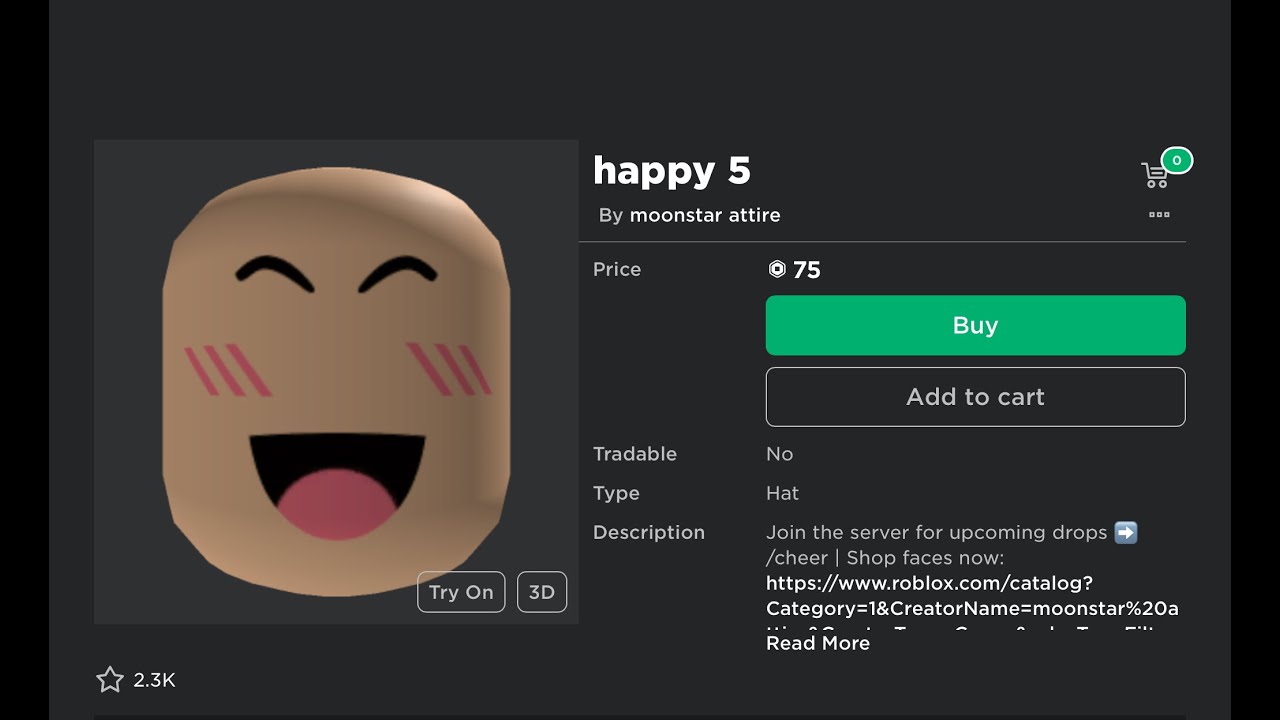 How to get super super happy face for 50-75 robux! - YouTube