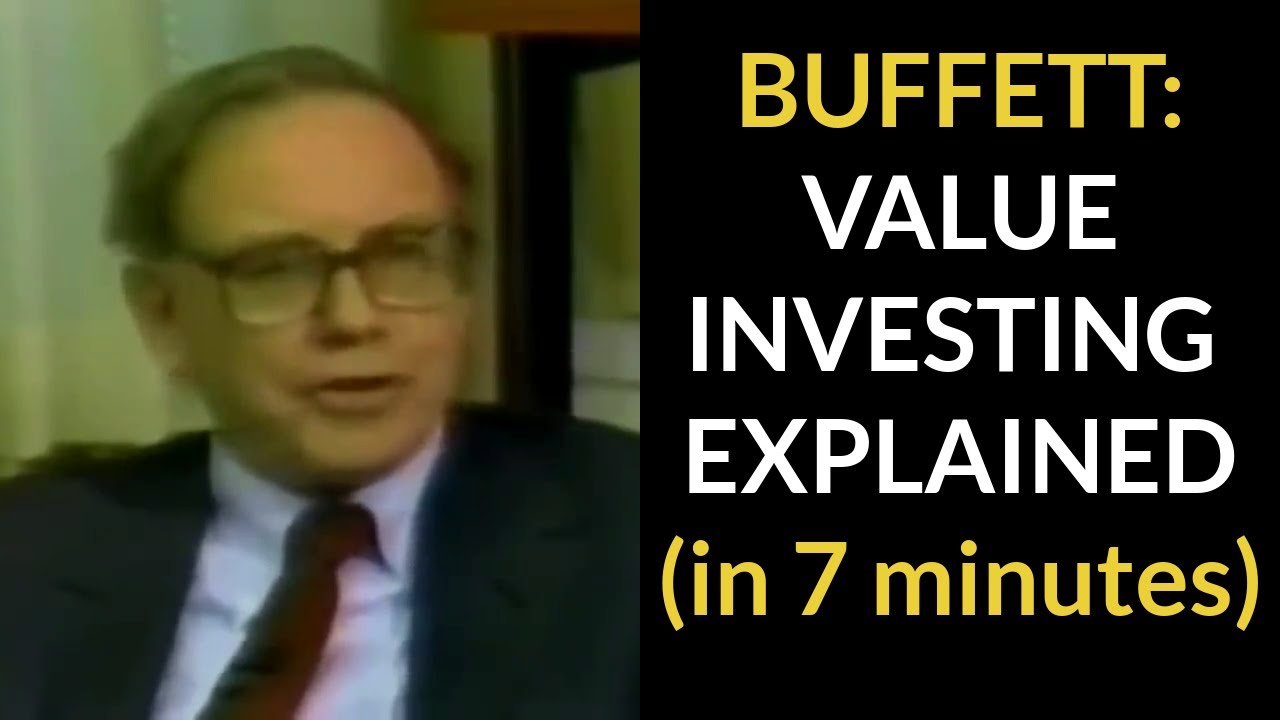 Warren Buffett Explains How To Be A Successful Value Investor (First TV ...