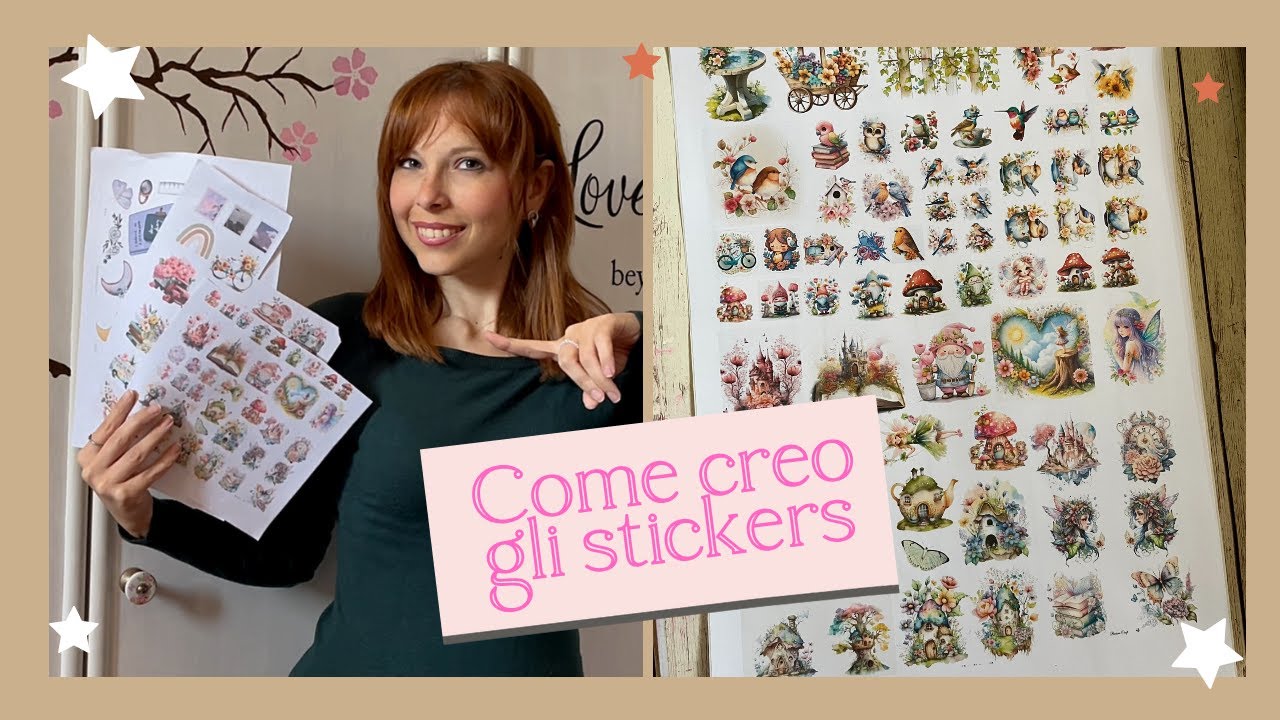 Come creo gli STICKERS per la mia agenda | TUTORIAL STICKERS semplice e ...