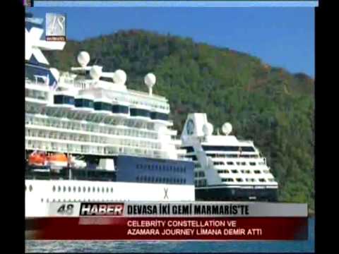 DEVASA İKİ GEMİ MARMARİS'TE