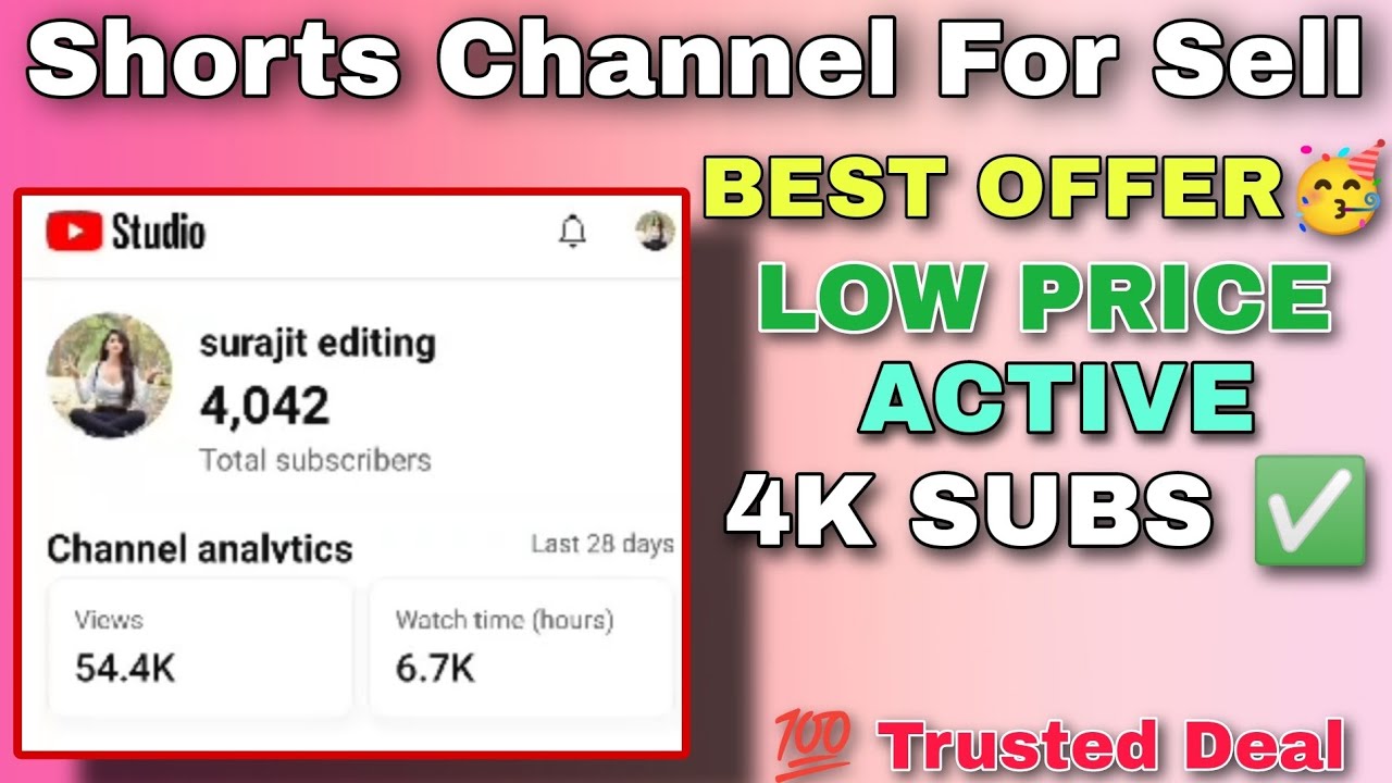 YT Channel for sell at cheap price | YouTube channel sell and buy 2023 ...