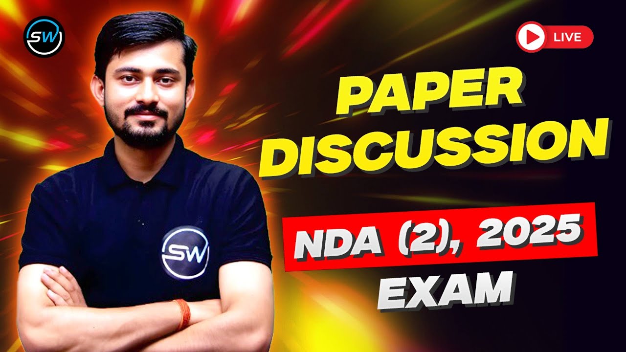 NDA 2 2025 Paper Solution | NDA Paper Solution 🎯#ndamaths - YouTube