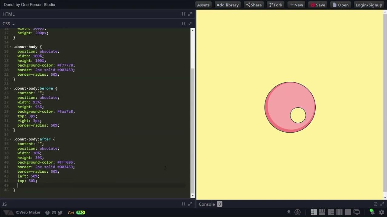Baking a Digital DONUT: HTML & CSS Tutorial - YouTube