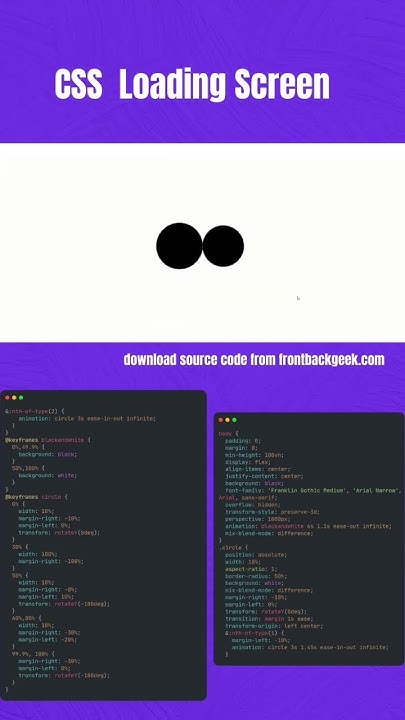 How To Create A Css Loading Screen style html css and JavaScript coding #mkchohan developer 👍 ...