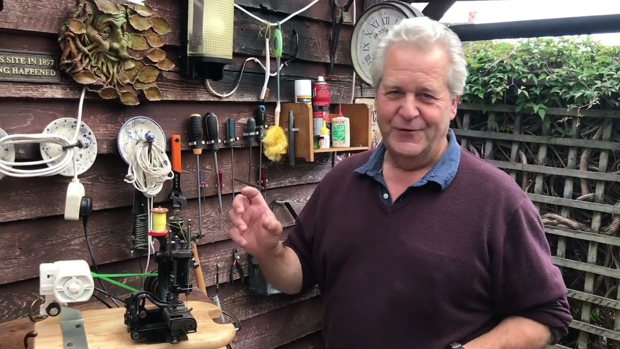 HAT HAND-STITCH SEWING MACHINE HEINRICH GROSSMANN IN ACTION - YouTube