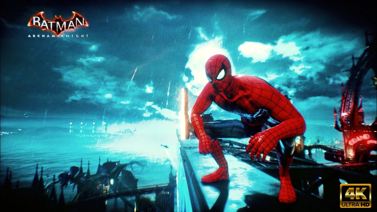 New Spider-Man playable mod in Batman Arkham Knight | Skin mod showcase ...
