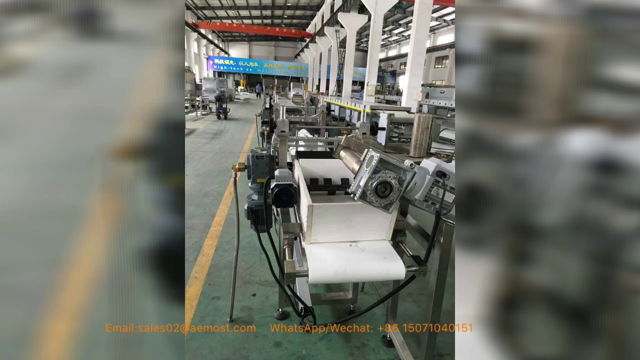 Energy bar( nougat bar) production line - YouTube
