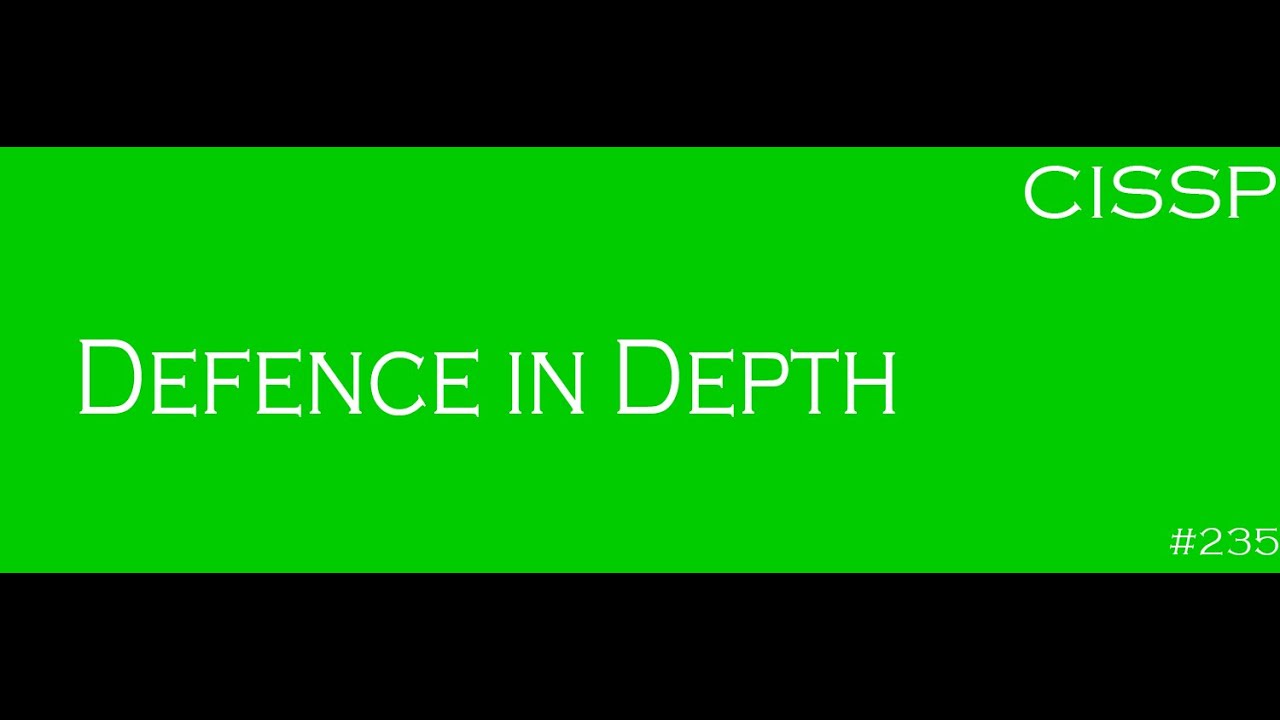 CISSP - Sample practice question (Defence in depth) #235 - YouTube