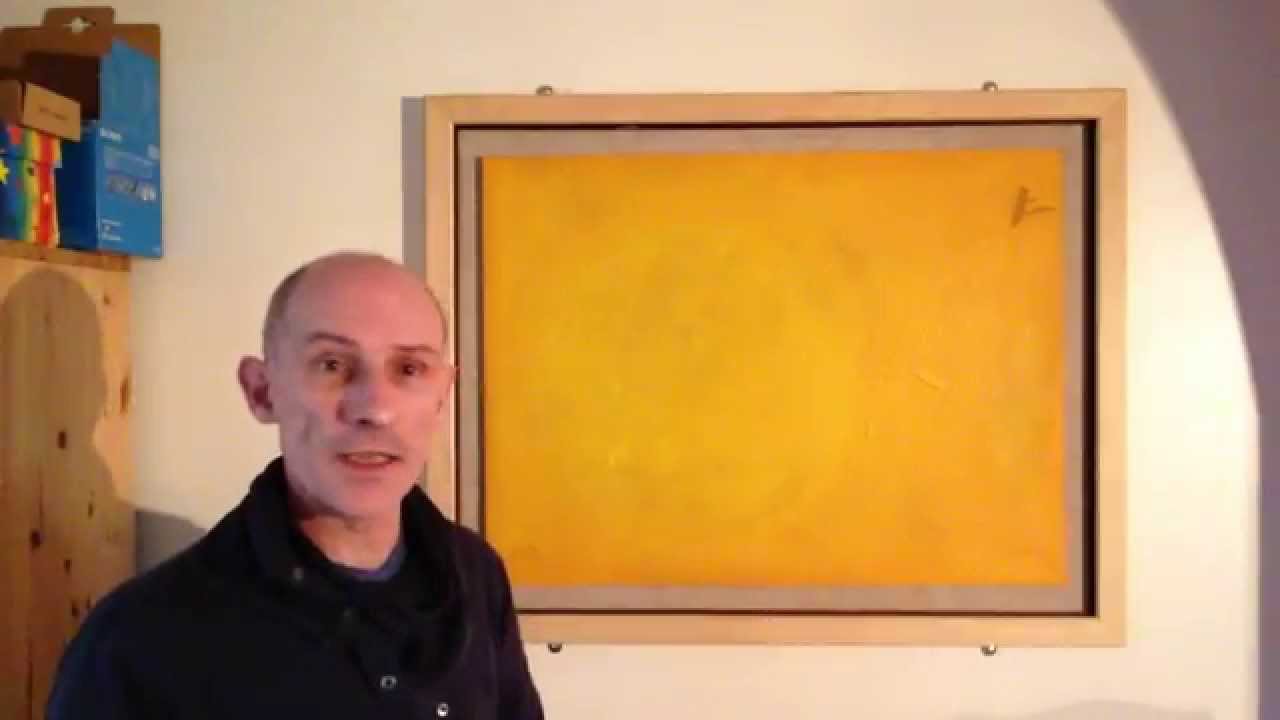 Unique Abstract Art Painting ‘Yellow Roundel’ Artists Video by Mark ...