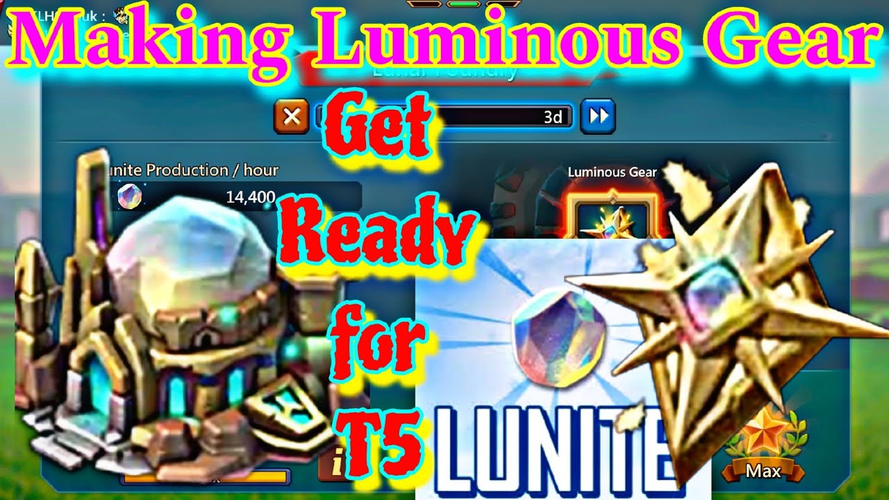 Making Luminous Gear in Lords Mobile | get ready for T5 troops # ...