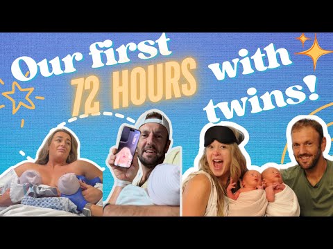 The *real & raw* first 72 hours after a twin delivery👶🏼👶🏼 - YouTube