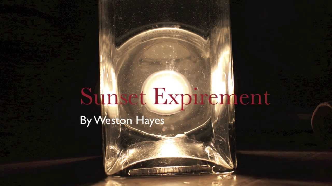 sunset experiment - YouTube