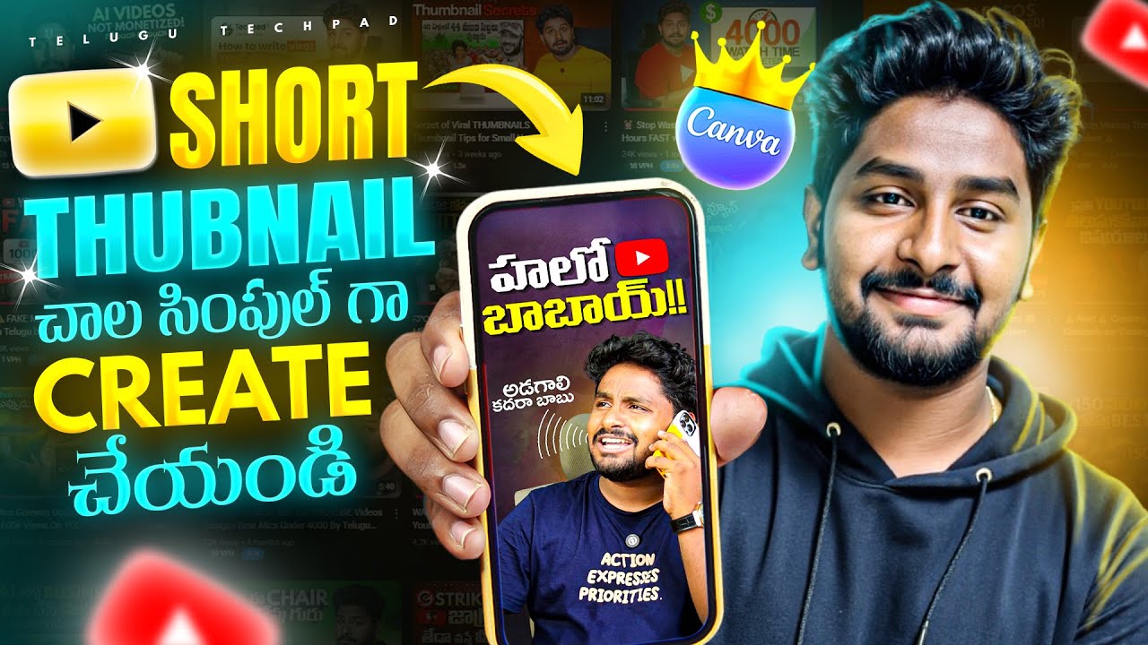 🔥How To Create VIRAL YOUTUBE SHORTS THUMBNAIL🔥 | Create Youtube Short Thumbnail In Canva👑 - YouTube