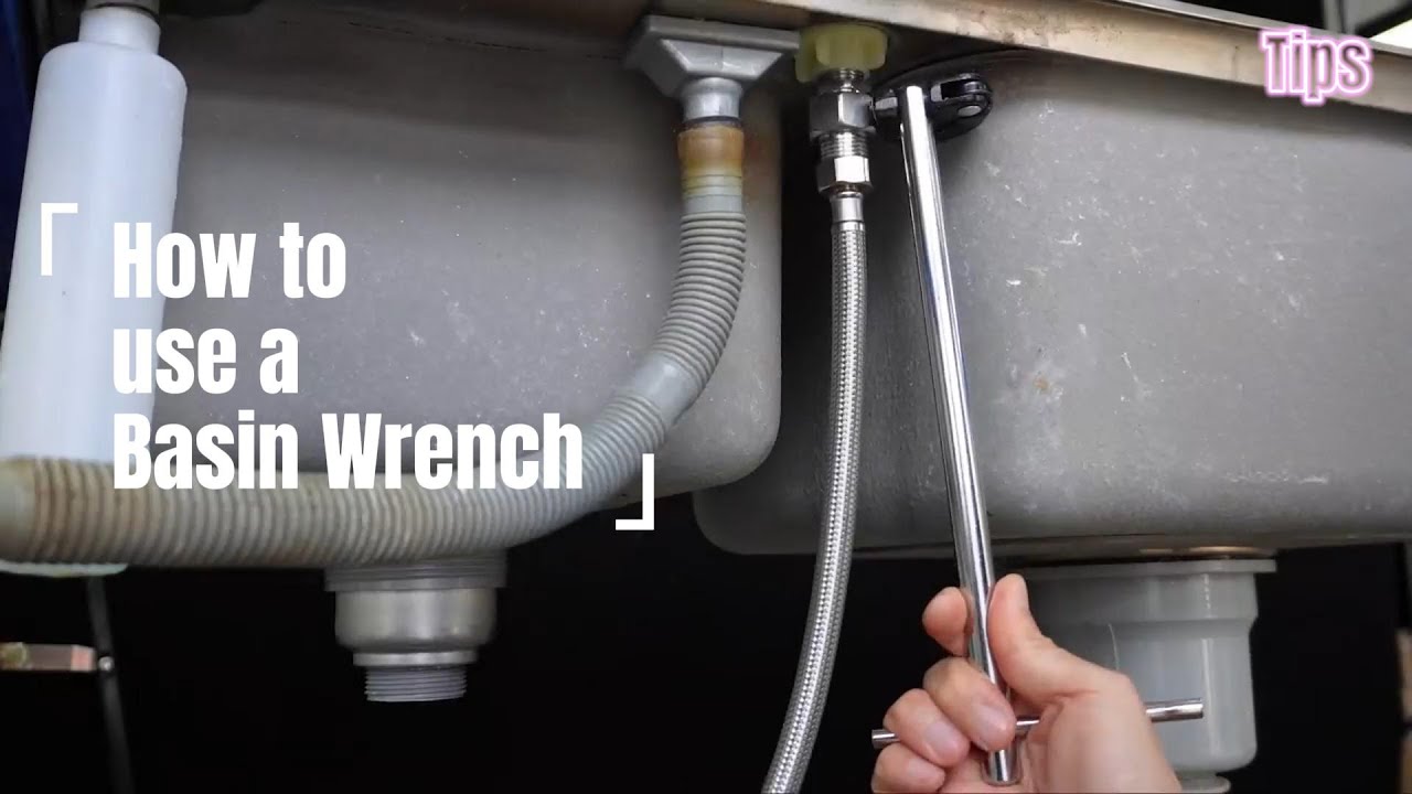 Tips: How to use a Basin Wrench-loosen/tighten basin/faucet nuts - YouTube