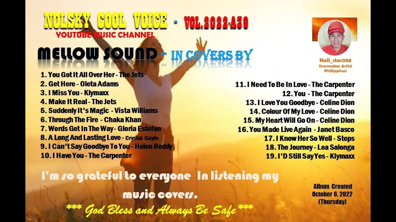 Noli_Star036(VOL.2022-A39)=MELLOW SOUND COVER SONGS - YouTube