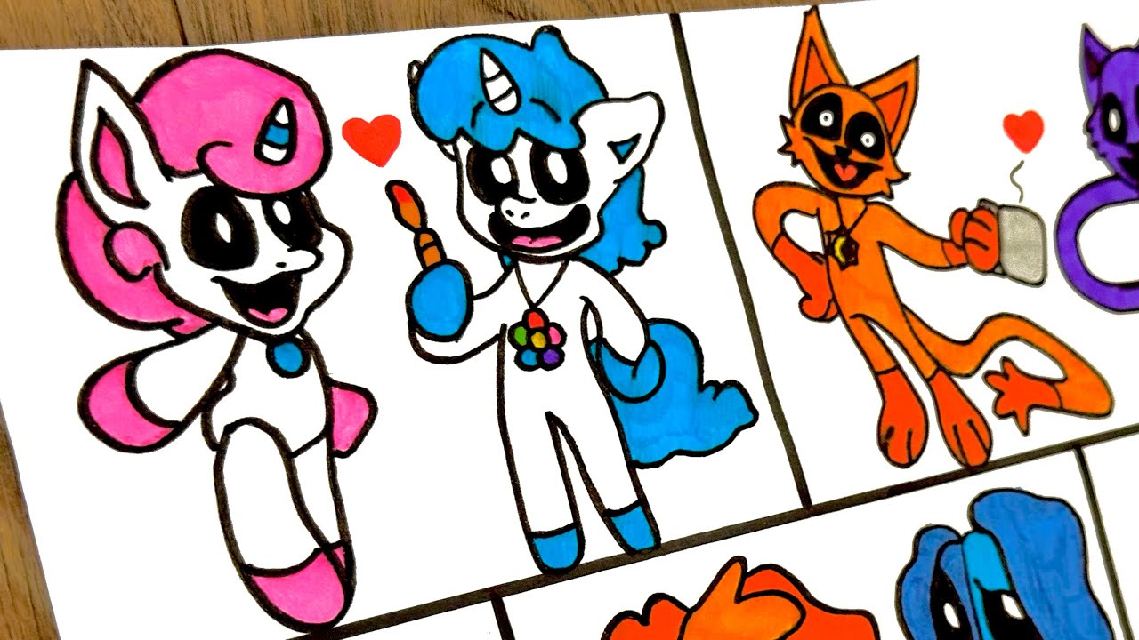 Dibujar Frowning Critters x Smiling Critters Historia de Amor🩷 - YouTube