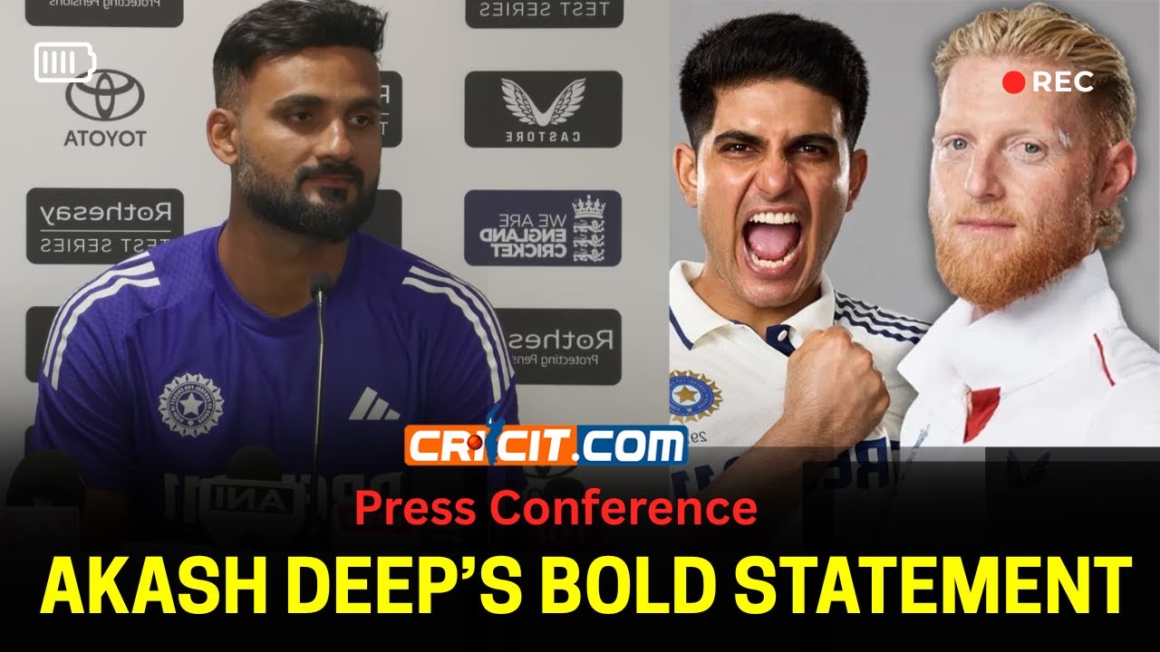 Press Conference Live: Akash Deep Reacts After Impressive Spell vs ...