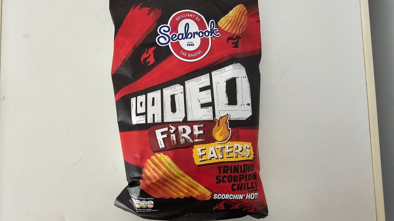 Seabrook - Loaded Fire Eaters Trinidad Scorpion Chilli Crisps Review # ...
