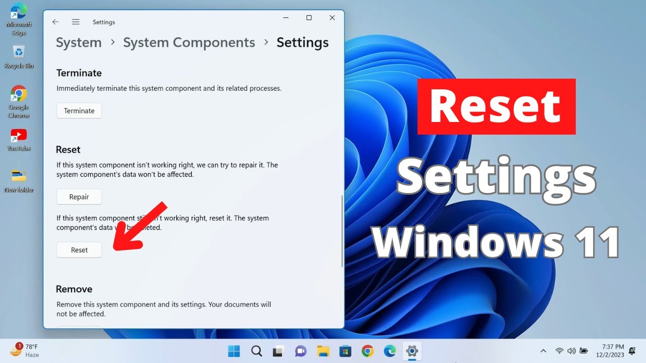 How to Reset Settings App in Windows 11 - YouTube