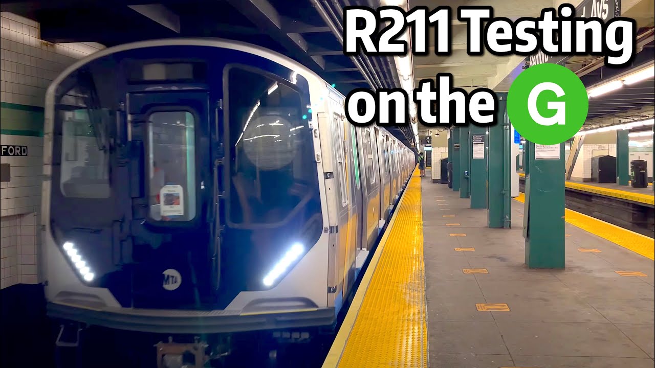 ⁴ᴷ⁶⁰ New R211 Subway Cars Testing on the G Line - YouTube