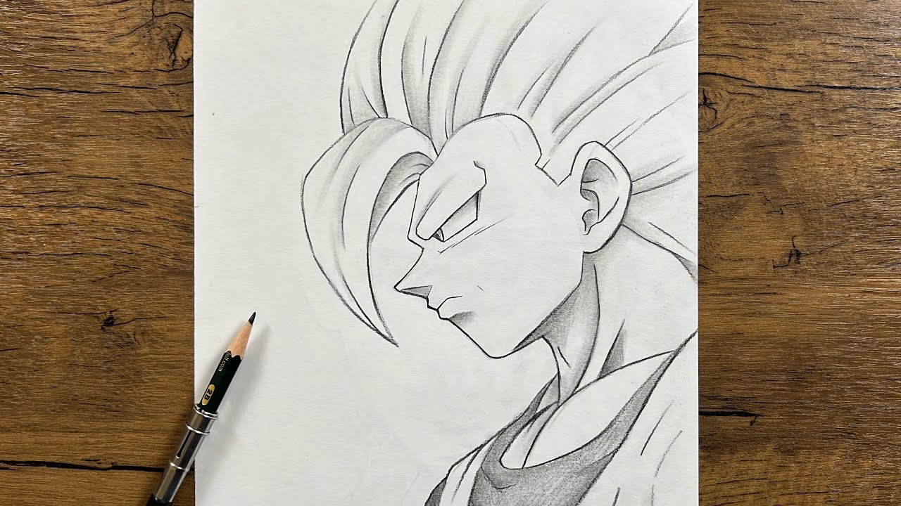 How to Draw Goku SSJ3 | Step by Step Dragon Ball Z Drawing Tutorial ...