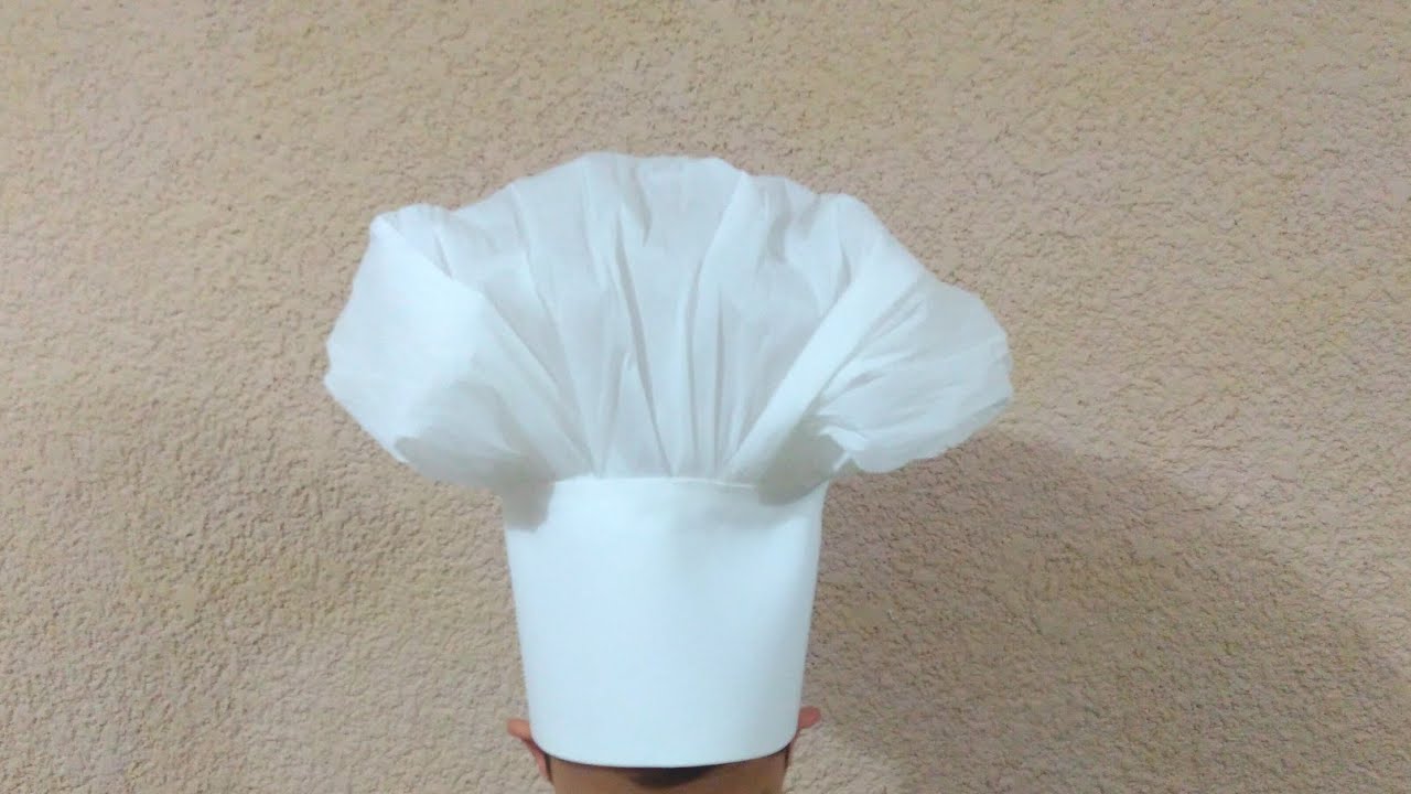 DIY: Cómo hacer un gorro de chef para niños - YouTube