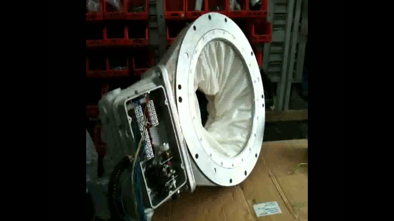 Mucon USA Electrically Powered E Iris Valve - YouTube
