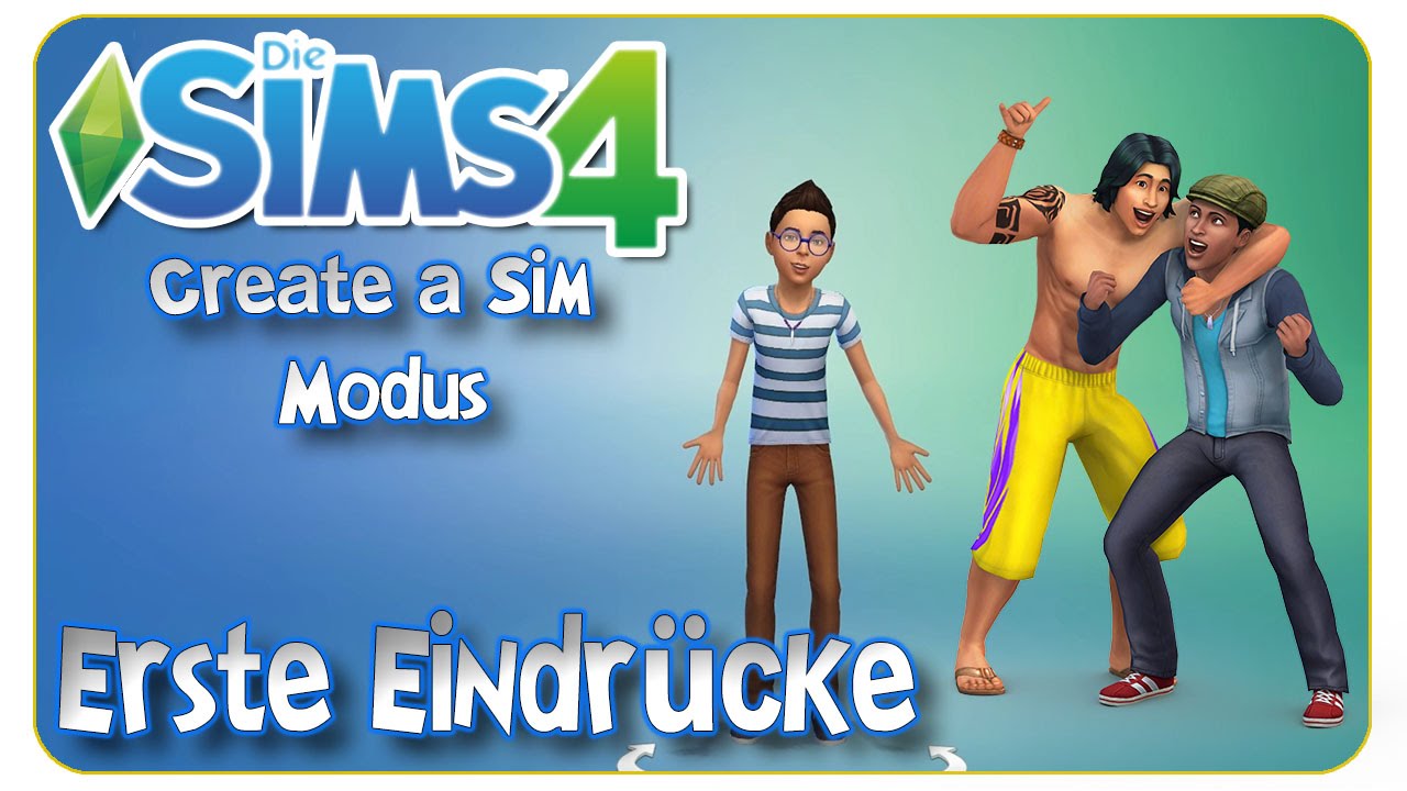 Erste Eindrücke: Create a Sim Modus - Die Sims 4 - YouTube