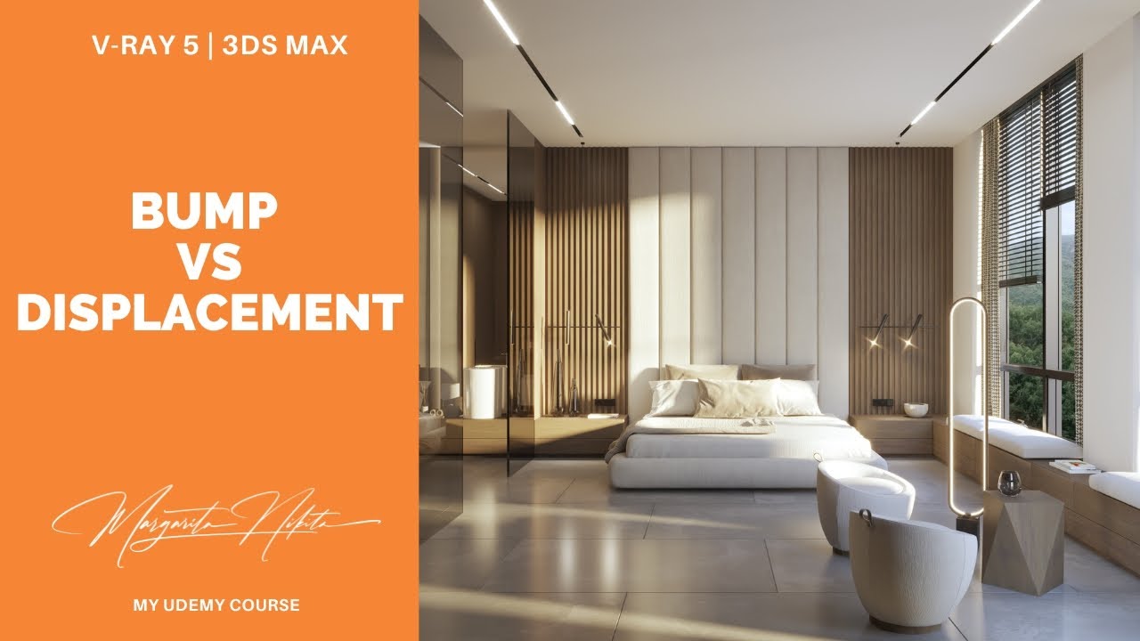 V-Ray 5 I Bump vs Displacement I Udemy Course I Part 13 - YouTube