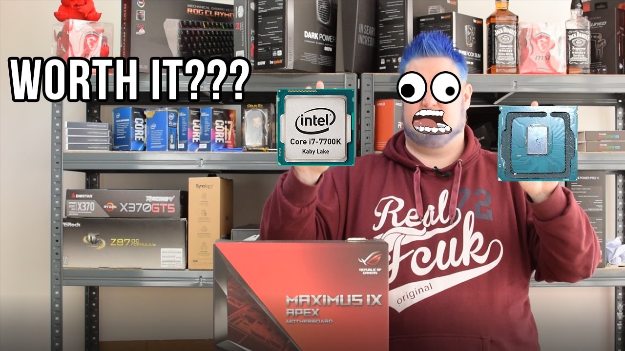 Is it Worth Delidding Your CPU? Intel Core i7-7700K Delidded! (Before ...