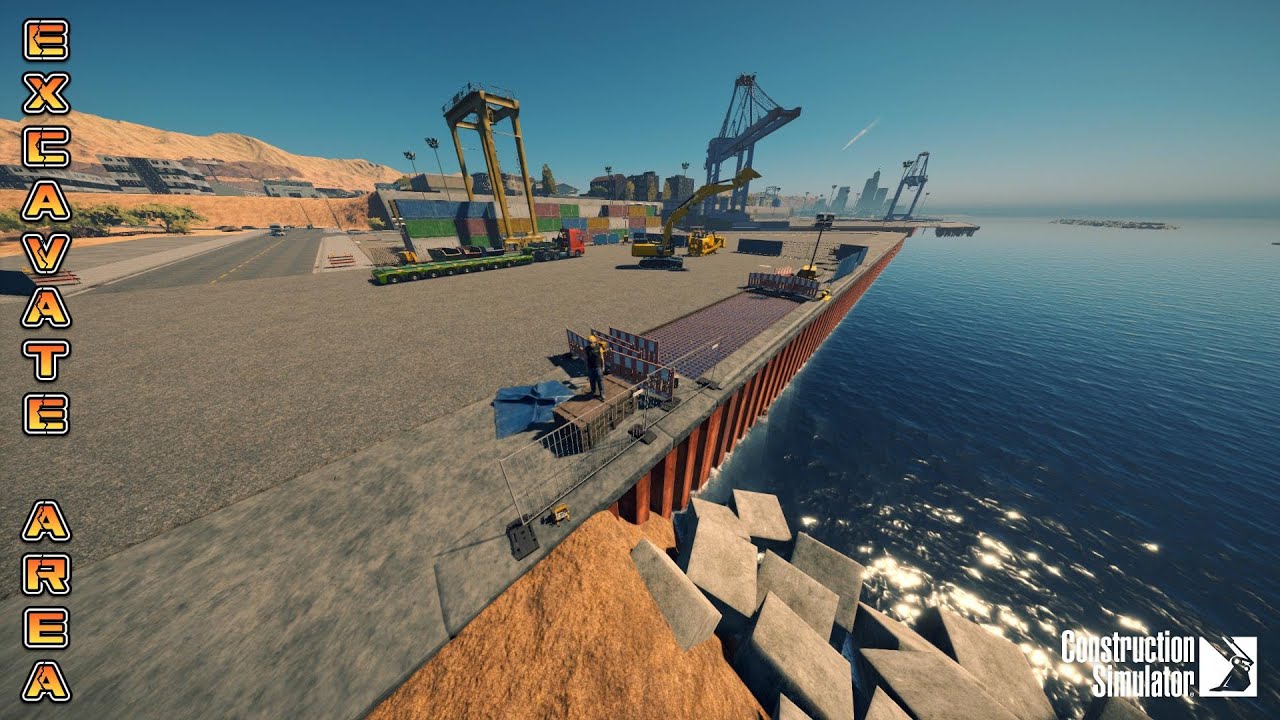 BAU SIMULATOR CONSTRUCTION SIMULATOR HARBOR PIER #constructionsimulator ...