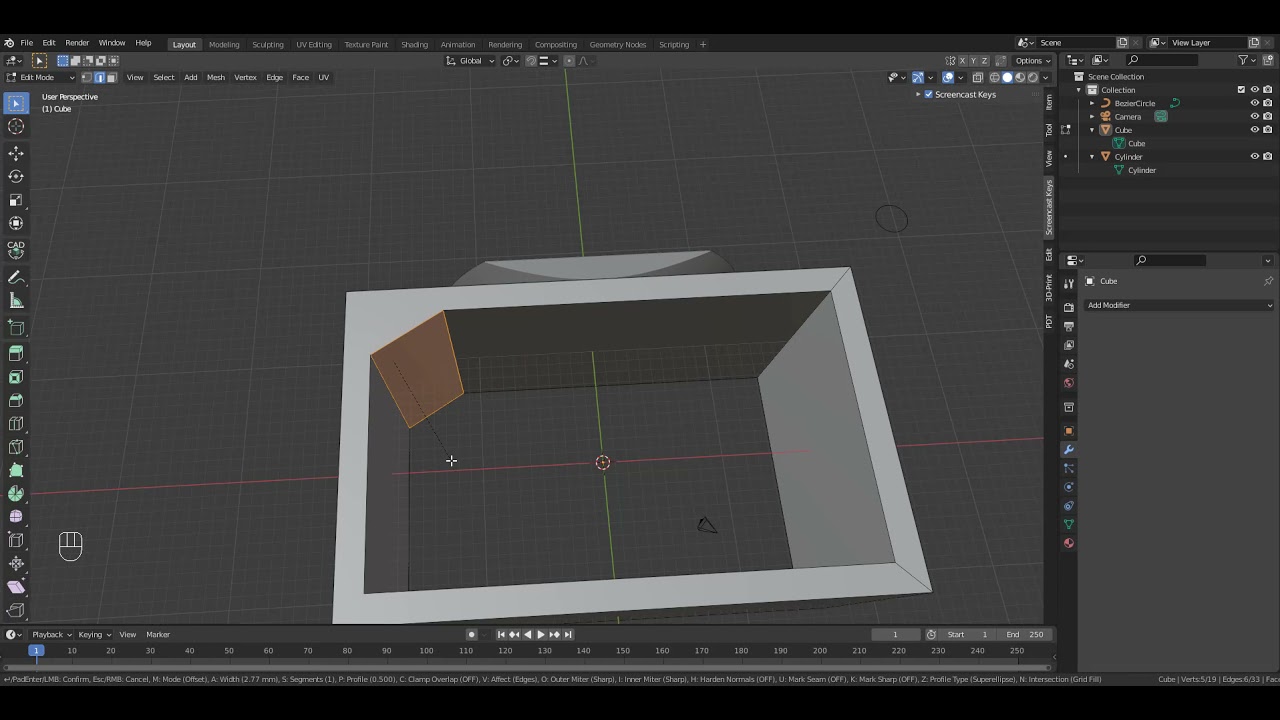 How to Bevel on the inside of a corner? Part 2 - YouTube